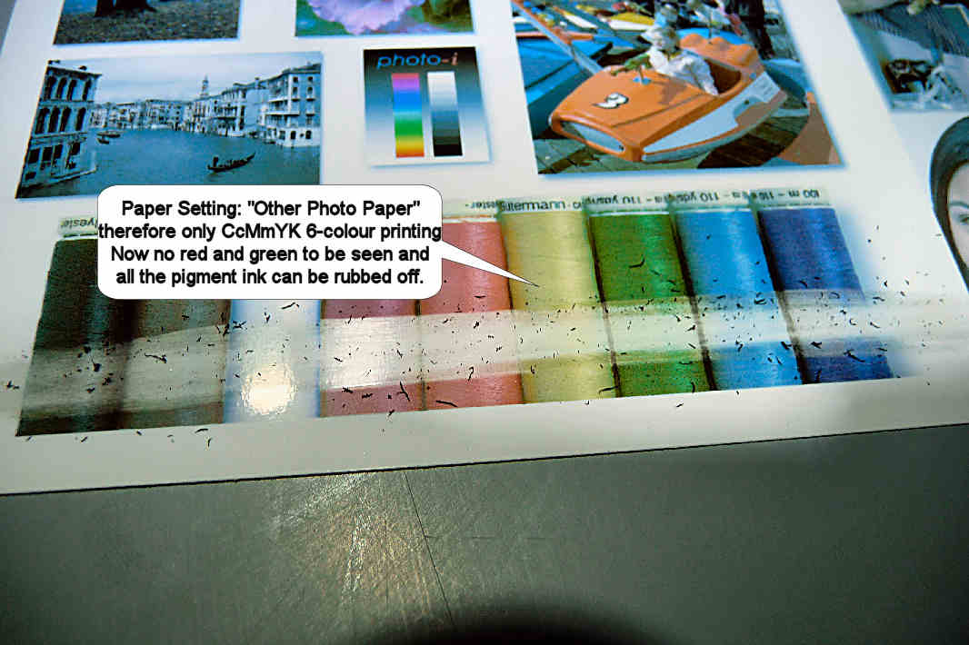 The Ultimate pigment ink test in Canon i9950 A3+ dye ink printer ...