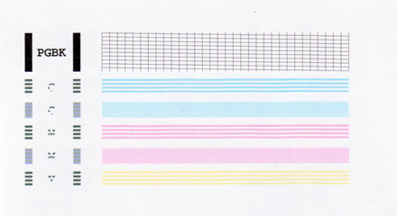 white stripes on Canon MX700, replace print head or circuitry problem ...